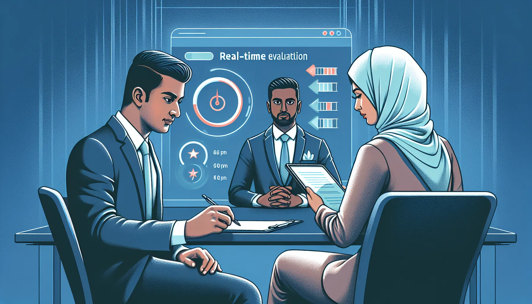 Using Real-Time Evaluation to Optimize Job Interview Performance (2025